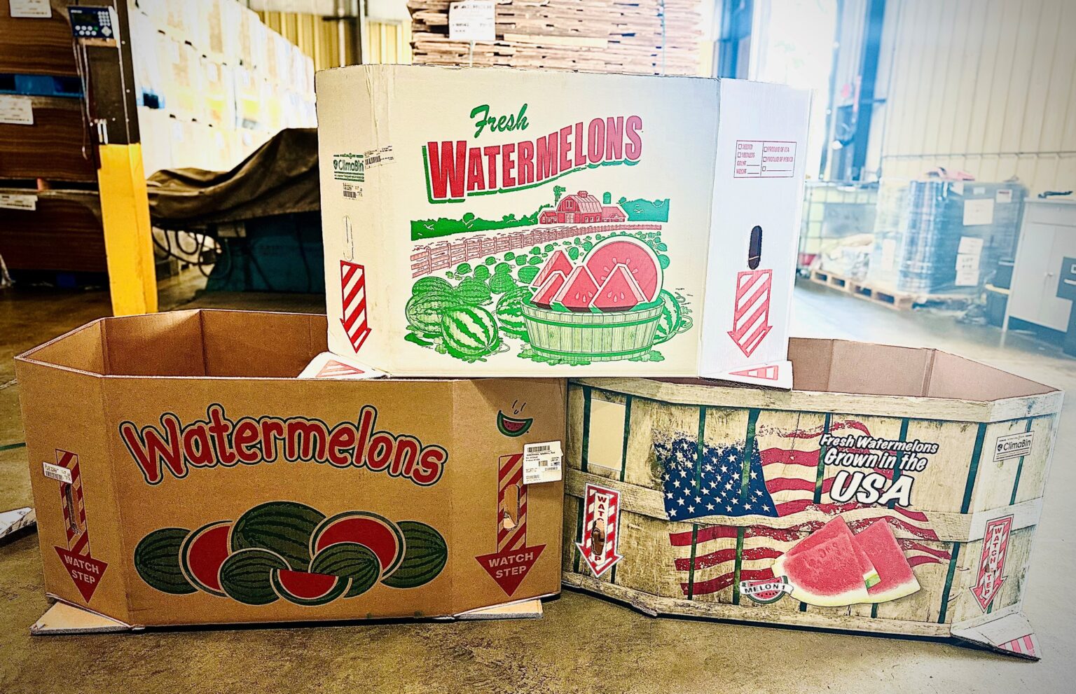 Cardboard Produce Bins | Large Corrugated Produce Boxes